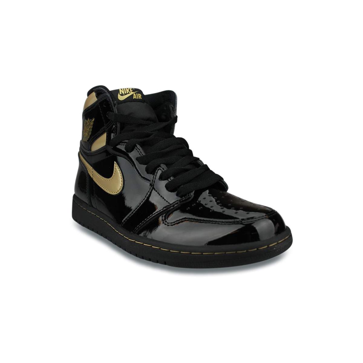 Jordan Mens Air Jordan 1 Retro High OG 555088 032 Black Metallic Gold - Size 11