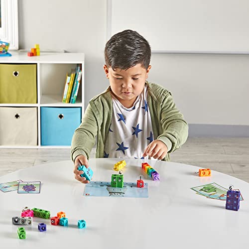 Learning Resources LSP0949-UK MathLink Cubes Numberblocks 1-10 Activity Set, Early Years Maths Learning, Build, Learn & Play in The Classroom & at Home.,27.5 x 21.3 x 3.2 cm, Multicolour