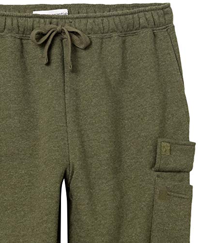 Amazon Essentials Cargo Sweatpants for Men - Fleece Jogger, Olive Heather, Medium