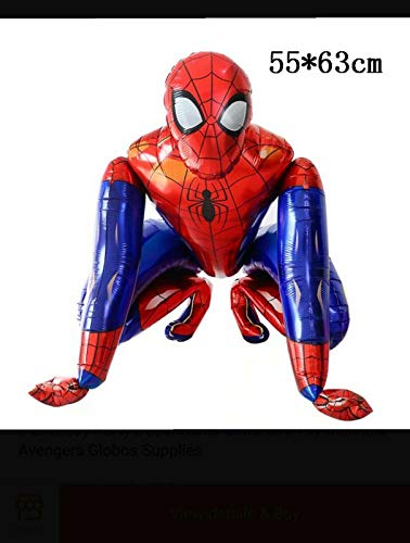 BCD-PRO Superhero Spiderman 3D Stand Balloon Medium Size for Kid Toddler Birthday Decoration