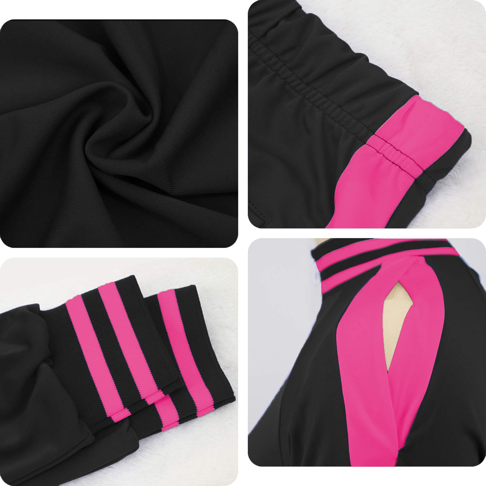 TOPONSKY Women Sweatsuit For Hoodie Womens Jogger Set Sweat Suits Outfit Black Rose XL