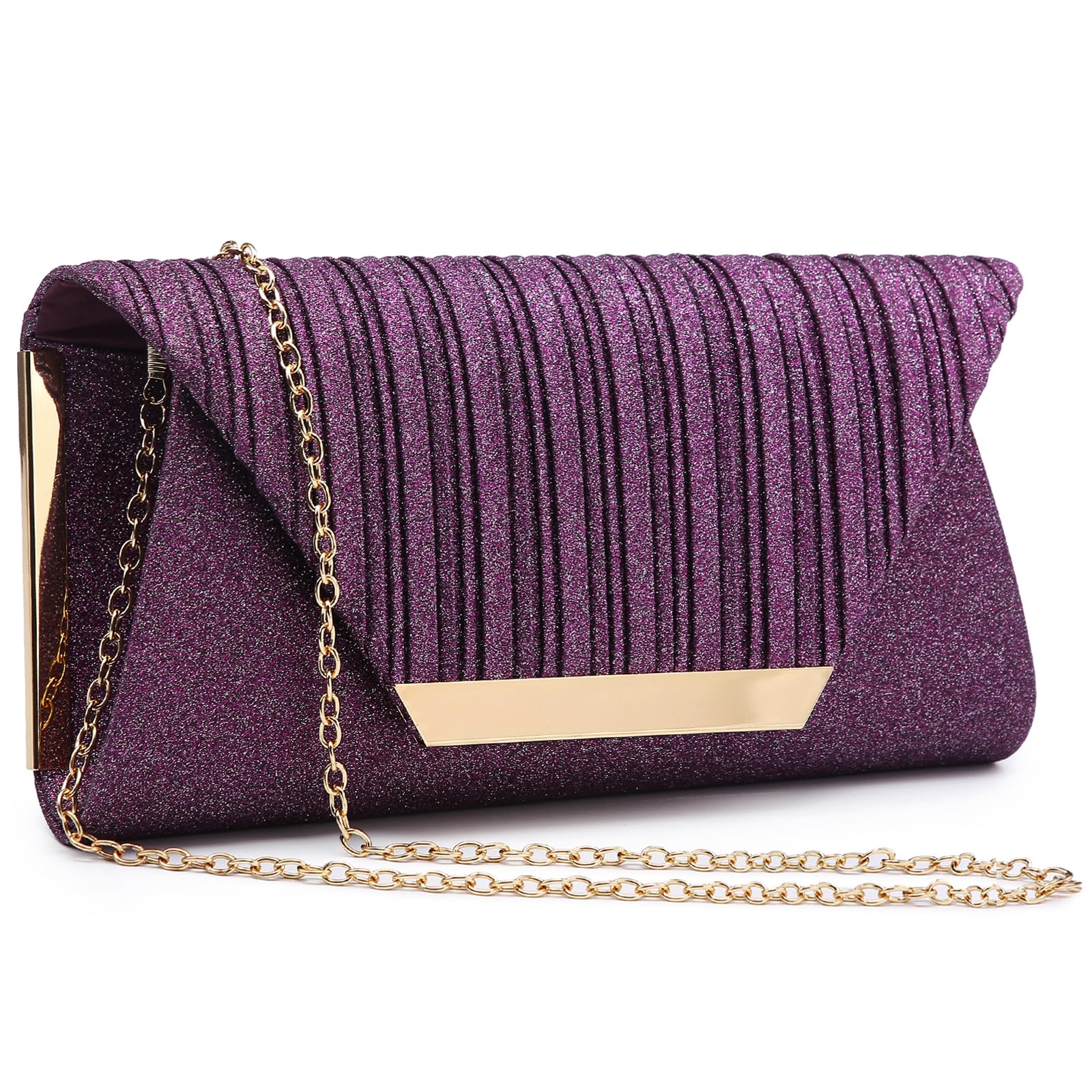 Dasein Women Evening Bags Wedding Purses Handbags Party Clutches Cocktail Prom Formal Clutch with Glitter