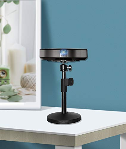 Desktop Mini Projector Stand, Angle Adjustable Mini Projector Stand 1/4in Mounting Screw, Length 8-12in,Load 4.4 lbs/1.5kg 360° Rotatable Projector CCTV DVR