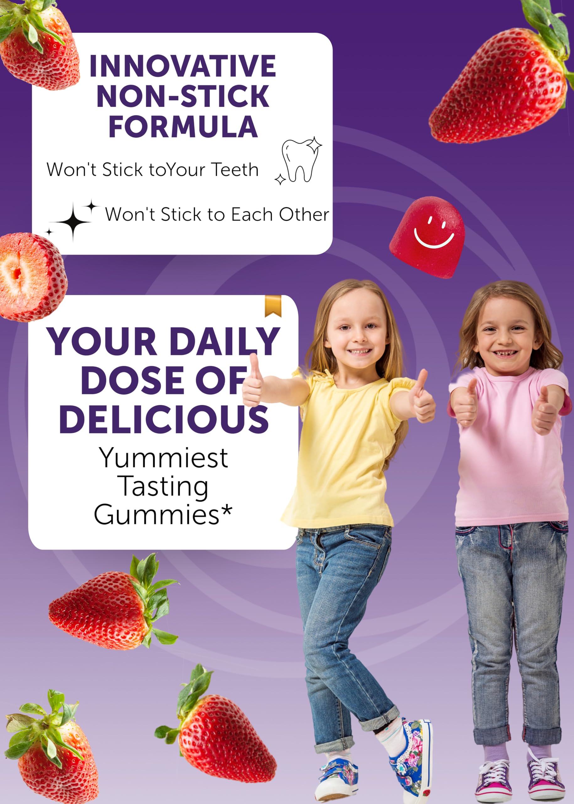 Lunakai USA Made Kids Melatonin Gummies 1mg - Safe & Natural Sleep Aid for Children 2+ - Non-GMO, Vegan, Gluten-Free - 60 Count