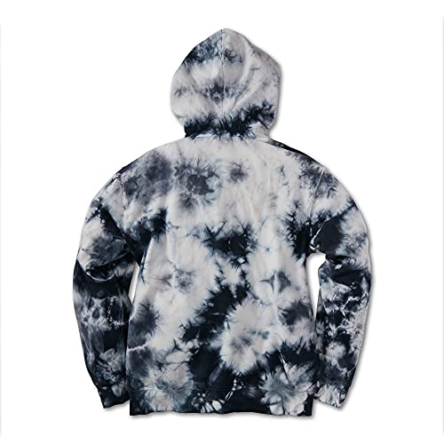 Volcom Mens Deadly Stones Fleece Pullover Hooded Sweatshirt, Multi Tie Dye, X-Large US