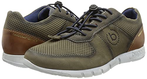 bugatti Men's Sneaker, Gray, 8.5