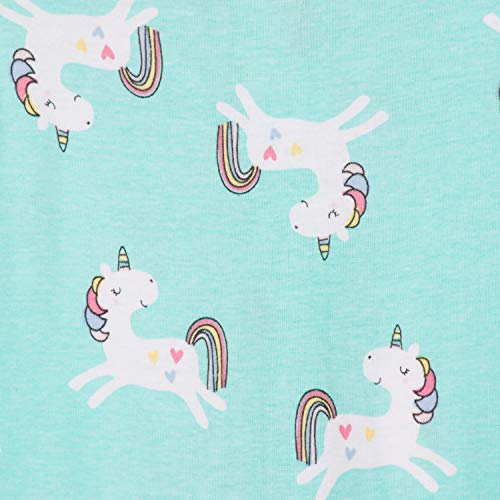 Gerber Baby Girls' 2-Pack Footed Pajamas, Unicorns Pink, 18 Months