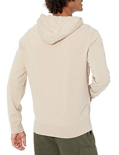 Amazon Essentials Men's Lightweight French Terry Full-Zip Hoodie, Oatmeal Heather, Medium