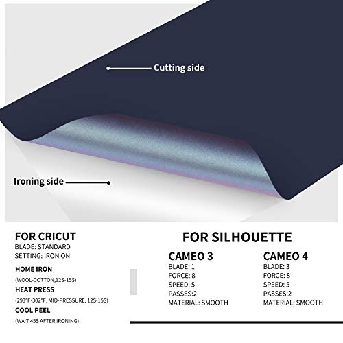 HTVRONT Chameleon HTV Vinyl Roll Heat Transfer Vinyl, 12" x10FT Iron On Vinyl for T-Shirt Chameleon Gradient Change Color PU HTV Sheet for Cricut, Silhouette Cameo(Bronze to Purple)