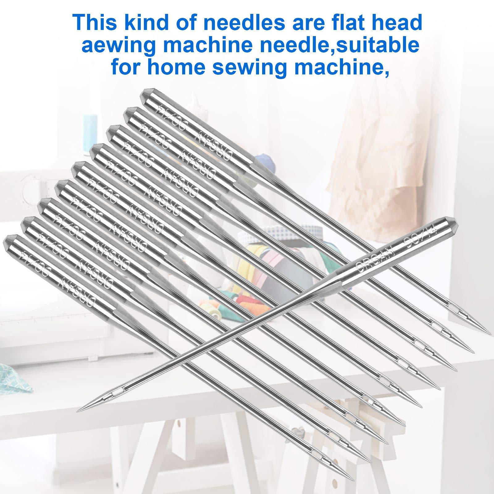 30PCS Embroidery Machine Needles Size 90/14, Household Sewing Machine Needles for Brother Sewing Machine1
