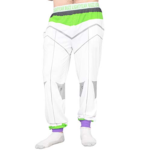 Mad Engine Toy Story Buzz Lightyear All the Buzz Costume Pajama Shirt and Pants Set White