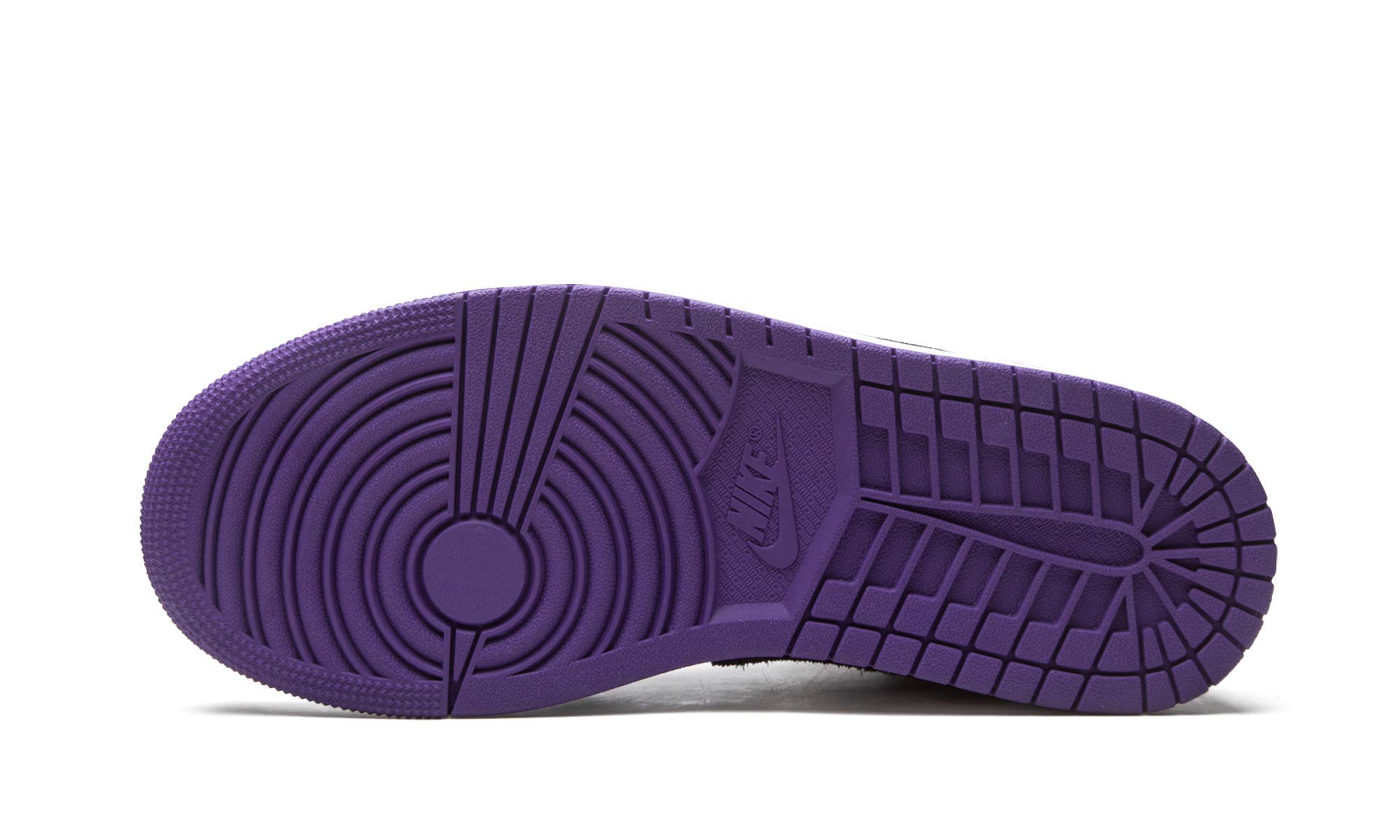 Nike Men's Air Jordan 1 Mid Se Court Purple Suede, White/Court Purple/Black, 7.5