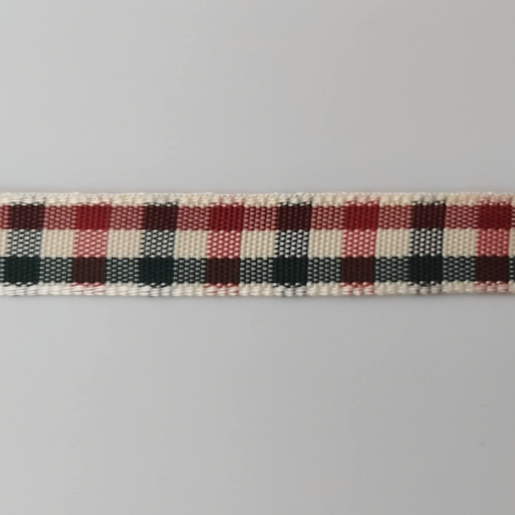 Micomon Red and Green Gingham Ribbon Buffalo Ribbon Checkerd Christmas Ribbon 25 Yards Each Roll 100% Polyester (3/8",RedGreen)