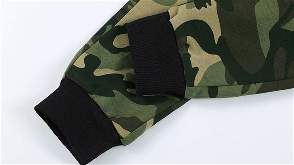 Mud Kingdom Boys Jogger Sets Long Sleeve Camo Gray Casual Size 7-8
