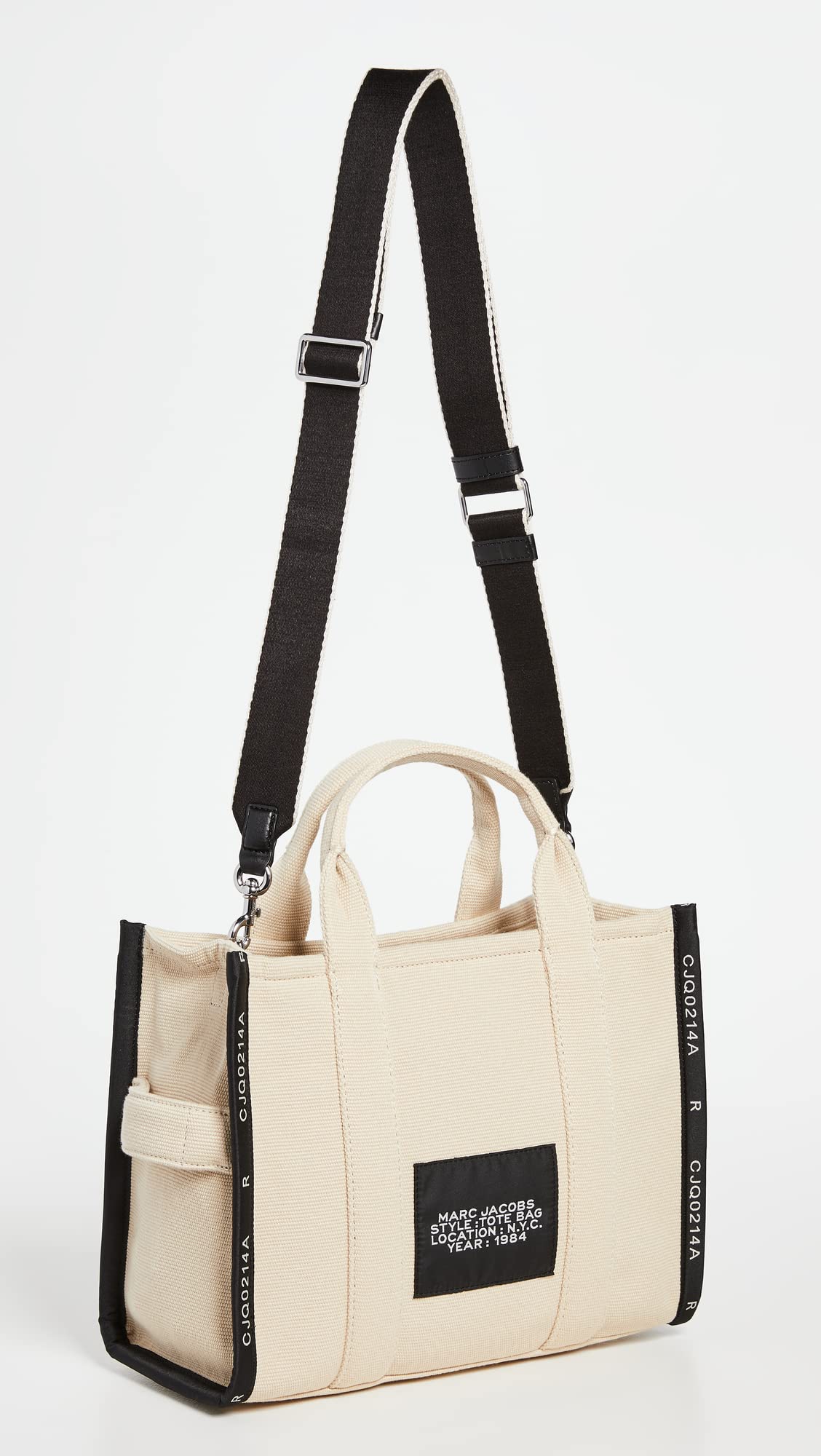 Marc Jacobs Women's The Jacquard Medium Tote Bag, Warm Sand, Tan, Graphic, One Size