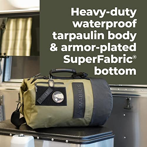 AMABILIS | Water-Resistant Carry-on Travel Duffel Bag | Multiple Pockets | Adjustable Strap | Perfect Gym Bag | 32L | Battleship Grey | Dave Jr Duffel Bag
