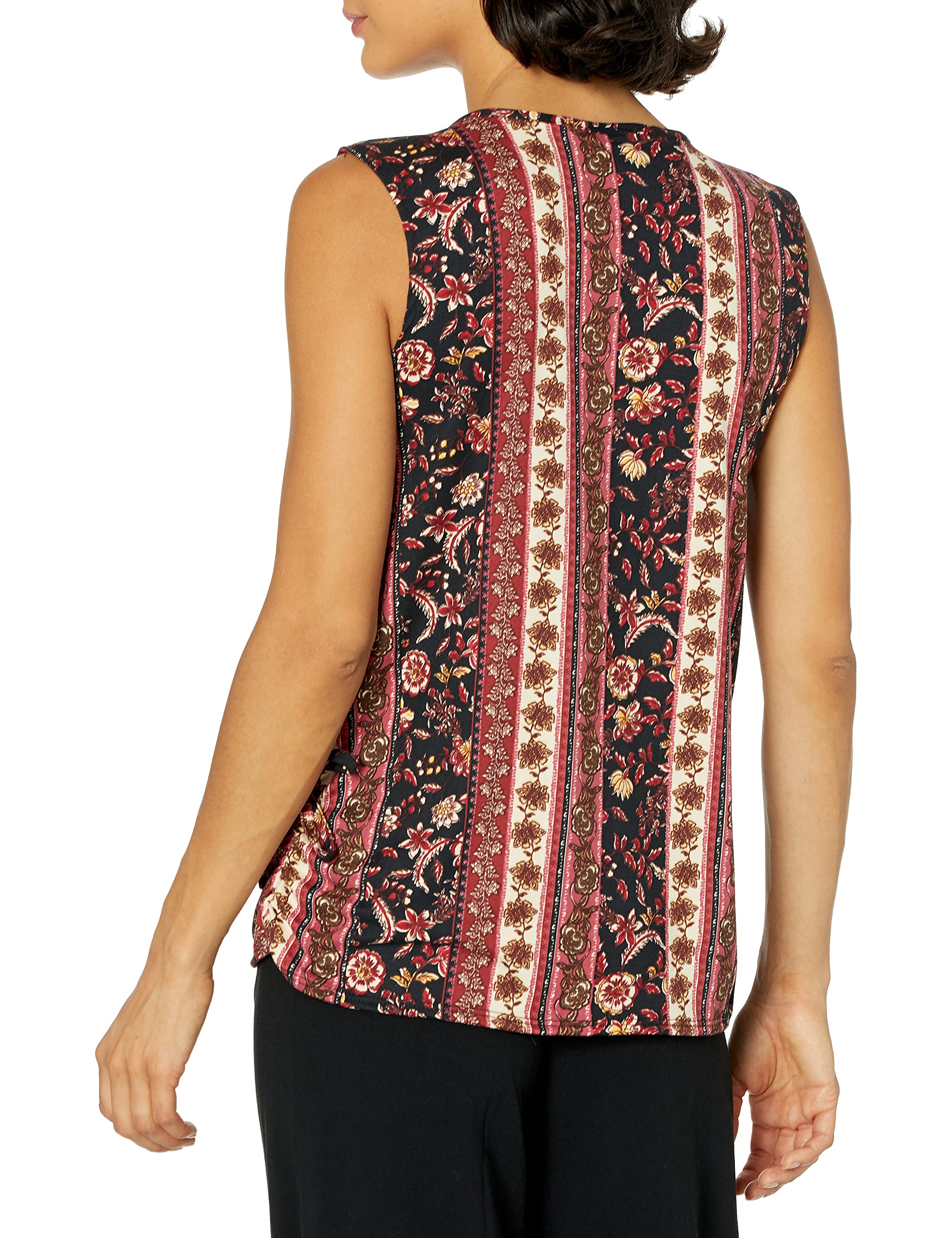 Star Vixen Women's Petite Sleeveless, Black Mauve Wallpaper, PL