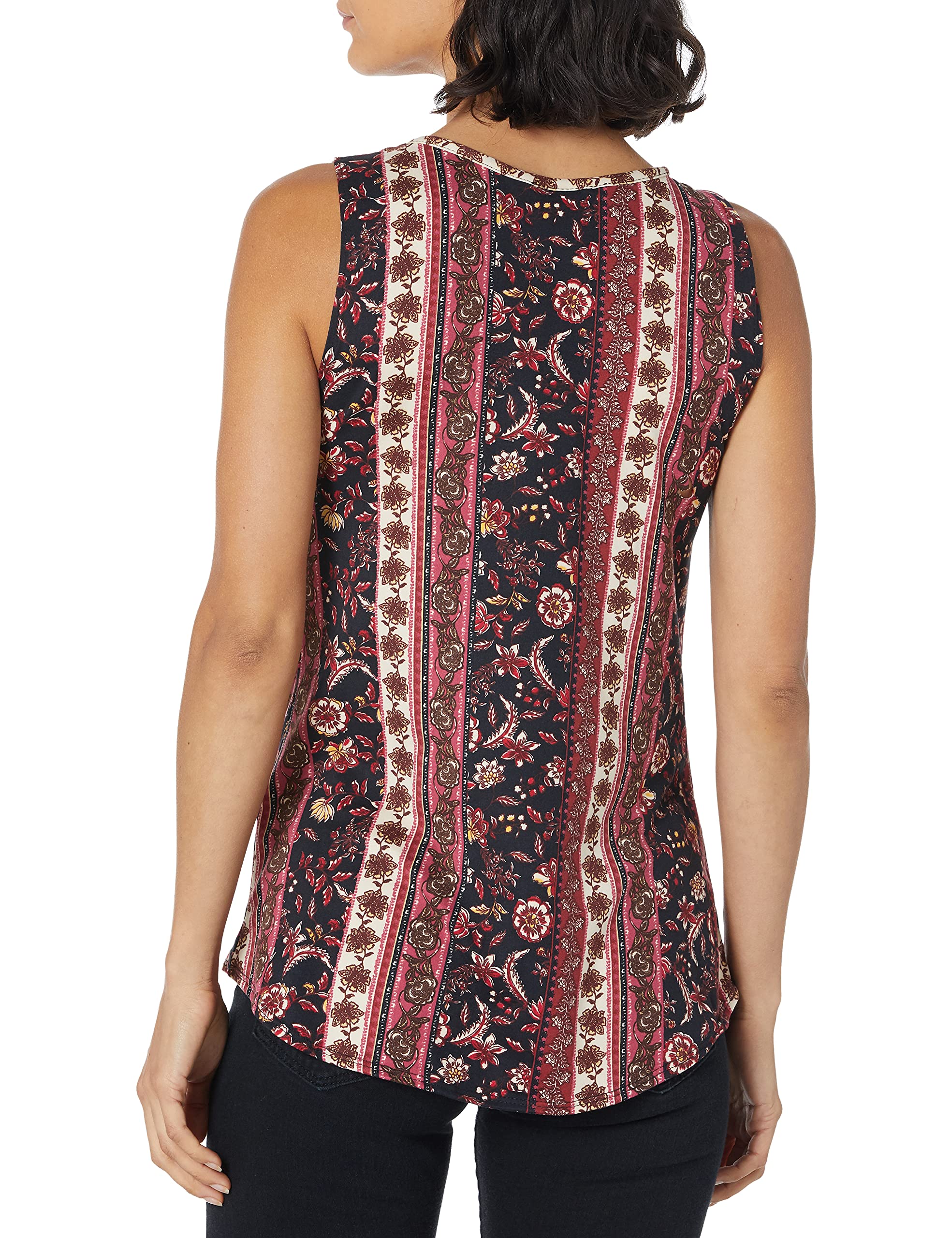 Star Vixen Women's Petite Sleeveless, Black Mauve Wallpaper, PL