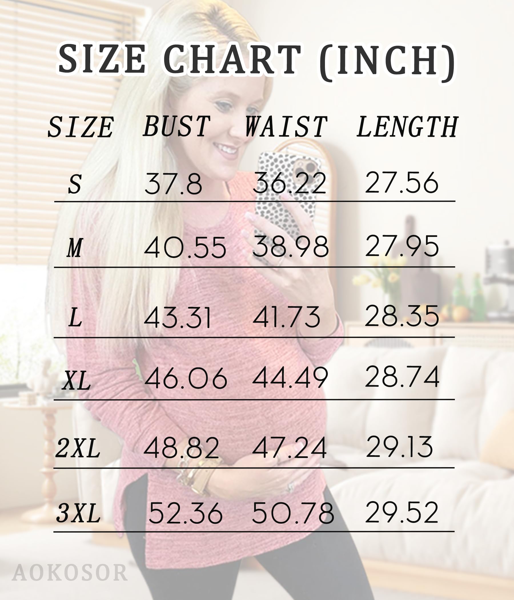 Aokosor Spring Tops for Women 2025 Trendy Fall Long Sleeve Shirts for Leggings Sweaters Workout Light Grey M