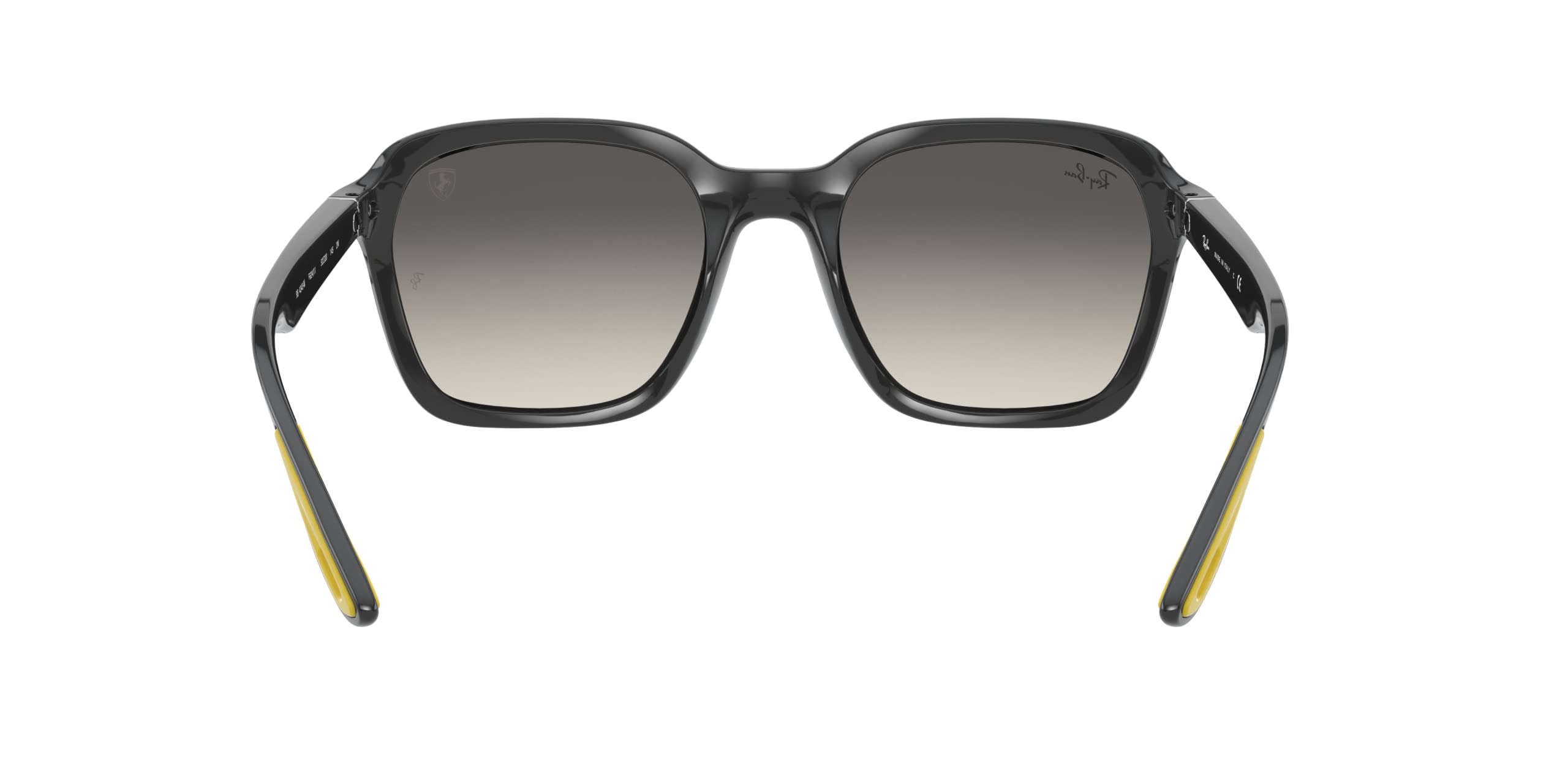Ray-Ban Rb4343m Scuderia Ferrari Collection Square Sunglasses, Grey/Grey Gradient Dark Grey, 52 mm