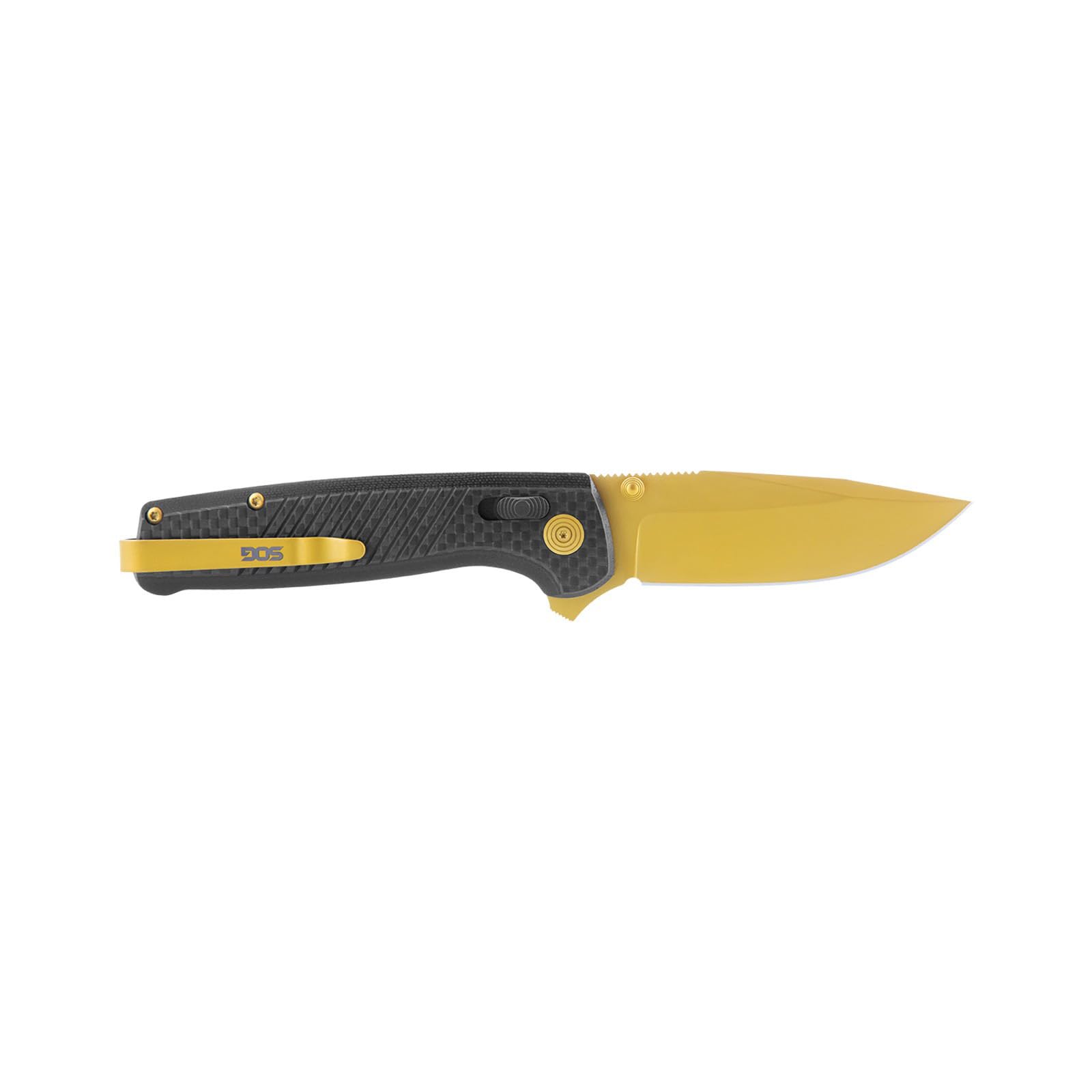 SOG Terminus XR LTE Lightweight Everyday Carry Folding Knives with Pocket Clip| Cryo CPM S35VN Steel | XR Locking Mechanism, Carbon/Gold