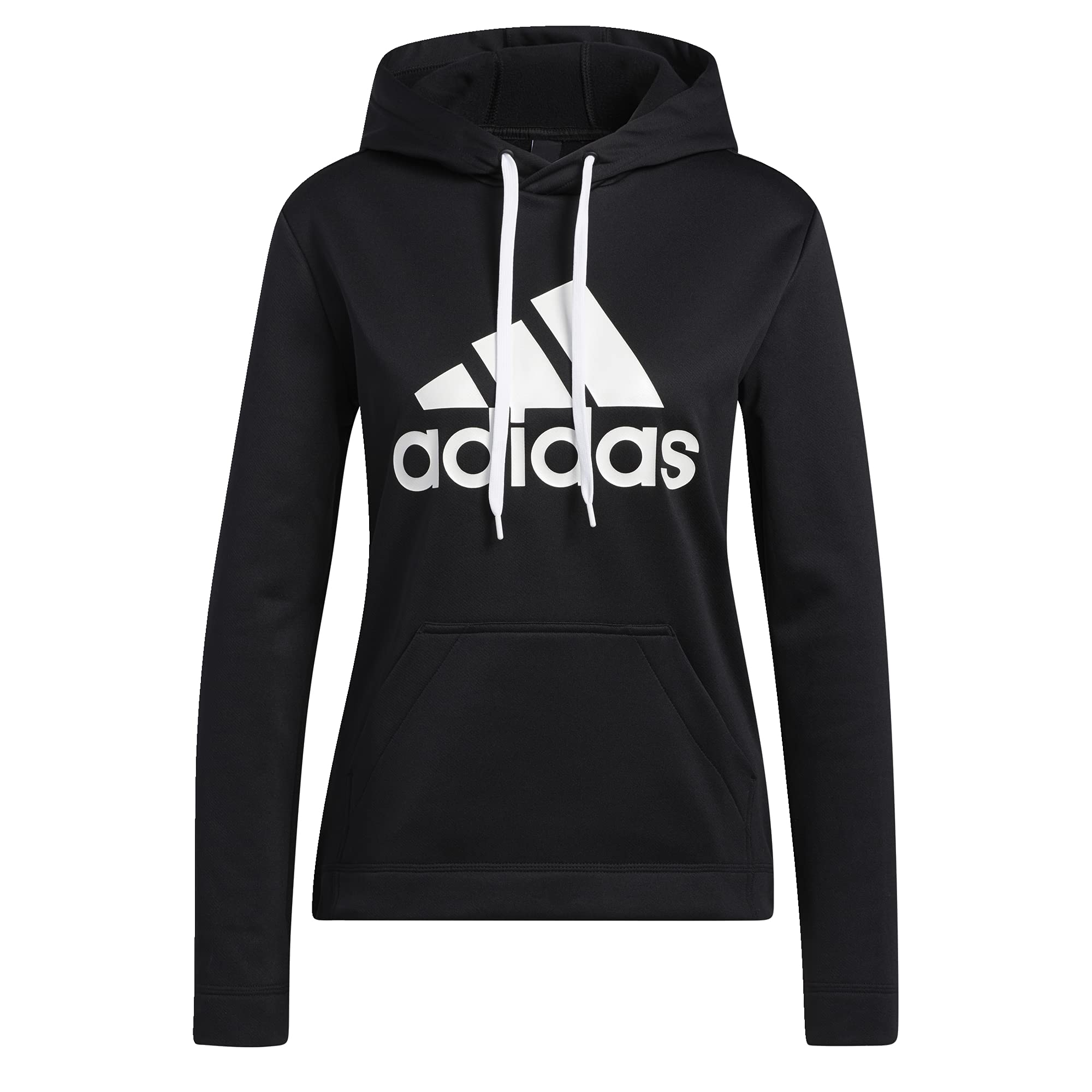 adidas Women's Game and Go Big Logo Hoodie, Black/Chalk White, X-Small