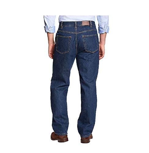 Kirkland Signature Men's 5-Pocket Jeans, Relaxed Fit (Blue, 32W X 32L)