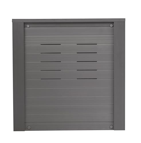 New Age Pet ECOFLEX 48-Inch Mojave Reptile Lounge in Grey- Durable Wood Plastic Composite Habitat with Vented Side Panels, Removable Sliding Glass Doors & Lock, Easy Assembly