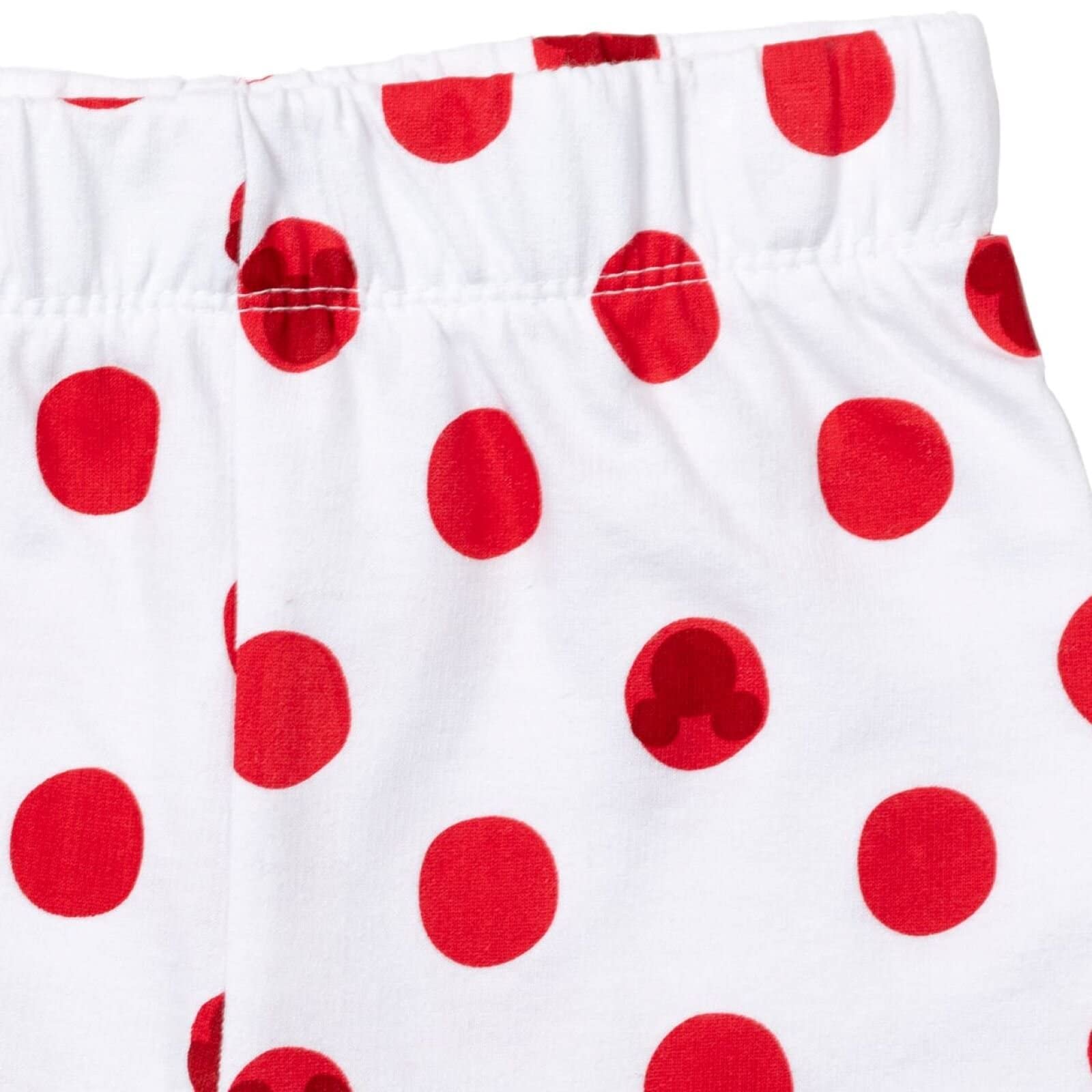 Disney Minnie Mouse Toddler Girls Tank Top French Terry Shorts and Scrunchie 3 Piece Outfit Set Red SizeDescription1