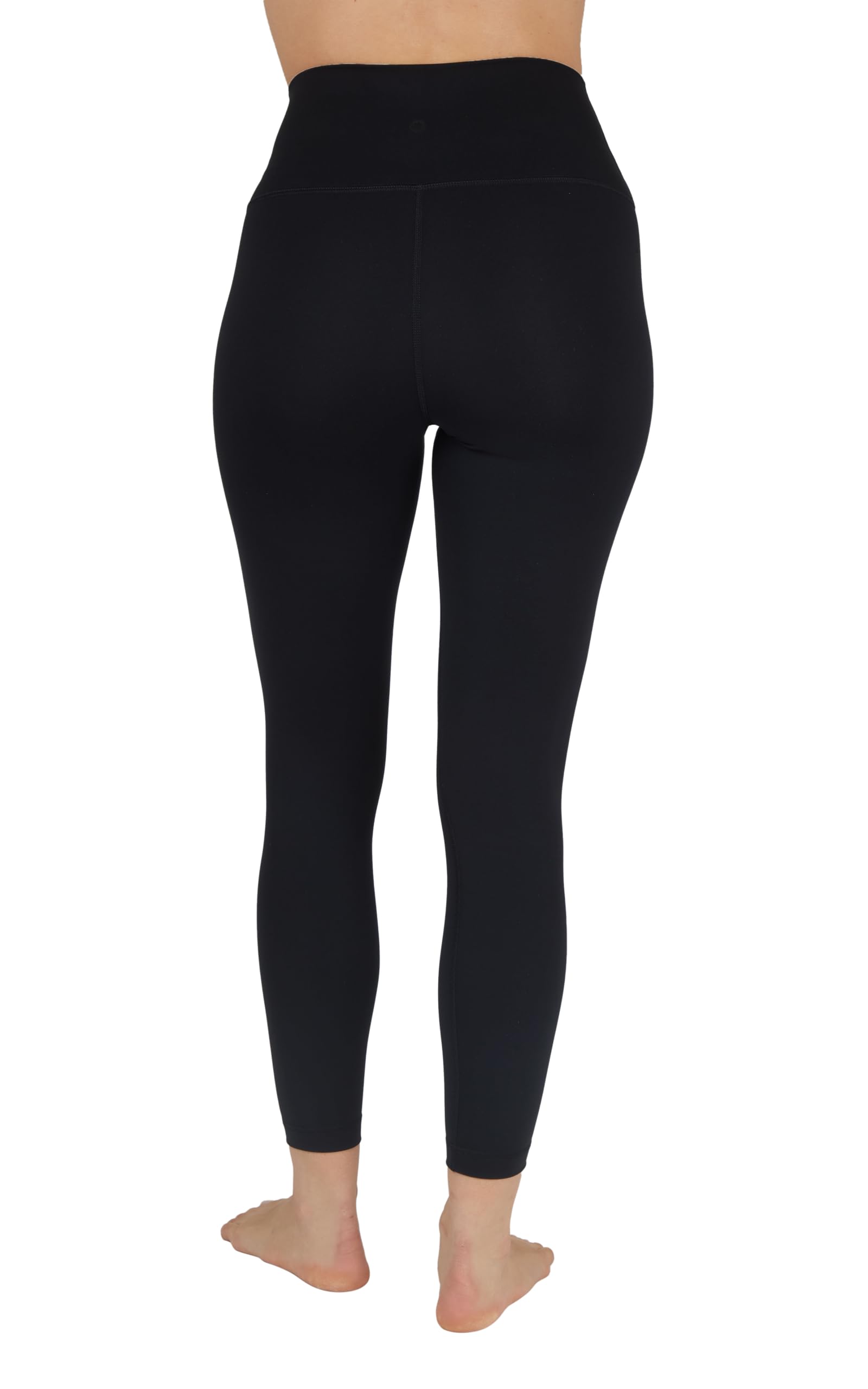 Yogalicious Women’s Lux High Waist Squat Proof Pant Elastic Free Ankle Yoga Legging - Black - Small