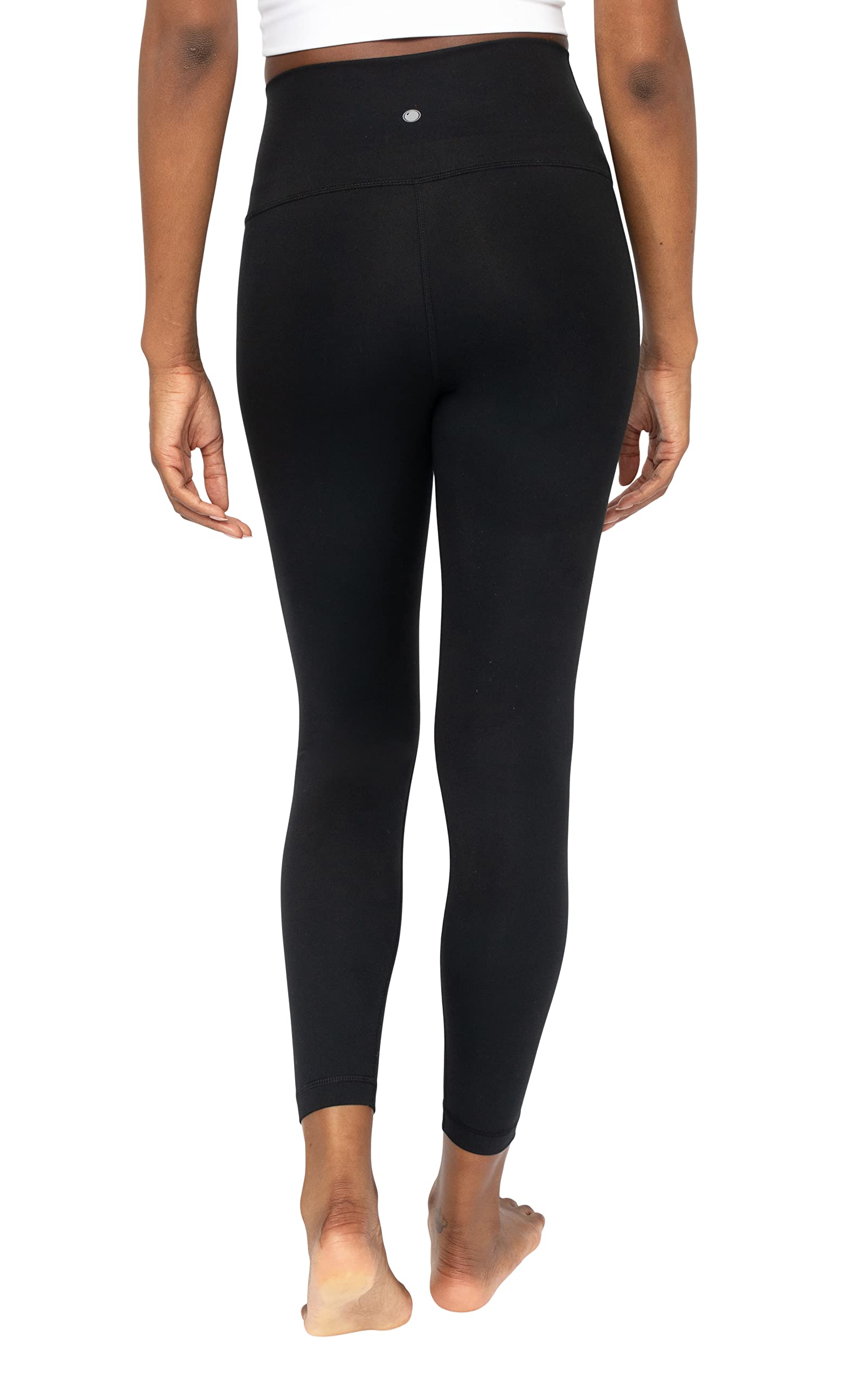 Yogalicious Women’s Lux High Waist Squat Proof Pant Elastic Free Ankle Yoga Legging - Black - Small