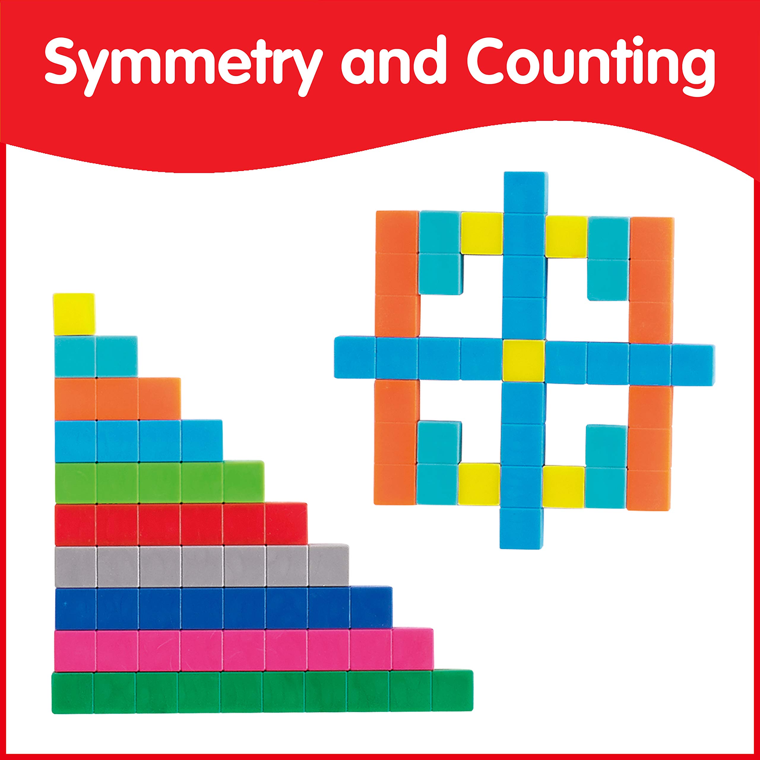 edxeducation Number Rods to Go - Hands-on Math Manipulative for Kids - Includes 231 Number Rods - 50 Double-Sided Activity Cards and Activity Book