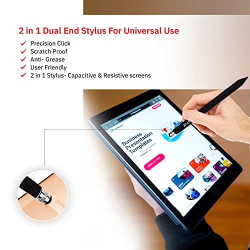 Tek Styz Pro Stylus Capacitive Pen Upgraded Works for Bose SoundSport with Custom High Precision Touch Full Size 3 Pack! (Black)