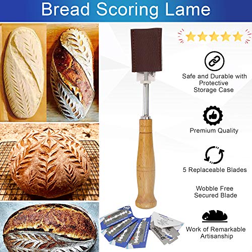 10inch Round Banneton Proofing Basket Set Bread Baking Kit, Dough Scraper, Bread Lame, Danish Dough Whisk Sourdough Proofing Basket Artisanal Bread Bread Making Tools and Supplies Set (10inch round)