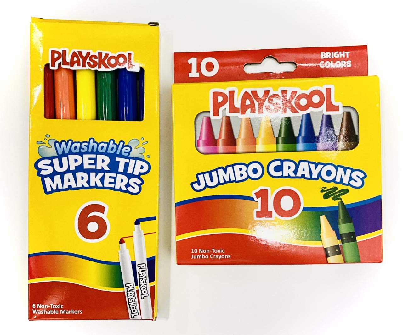 GOV Pre School Educational Portable Desk with Playskool Flash Cards, Markers, Crayons, Sesame Street Work Books and Reward Stickers