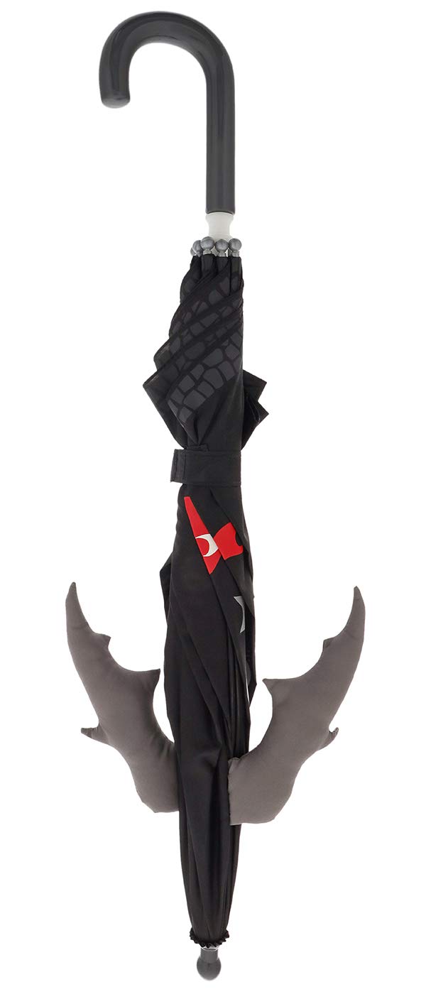 Capelli New York Boys Black Dragon Flames 3D Umbrella