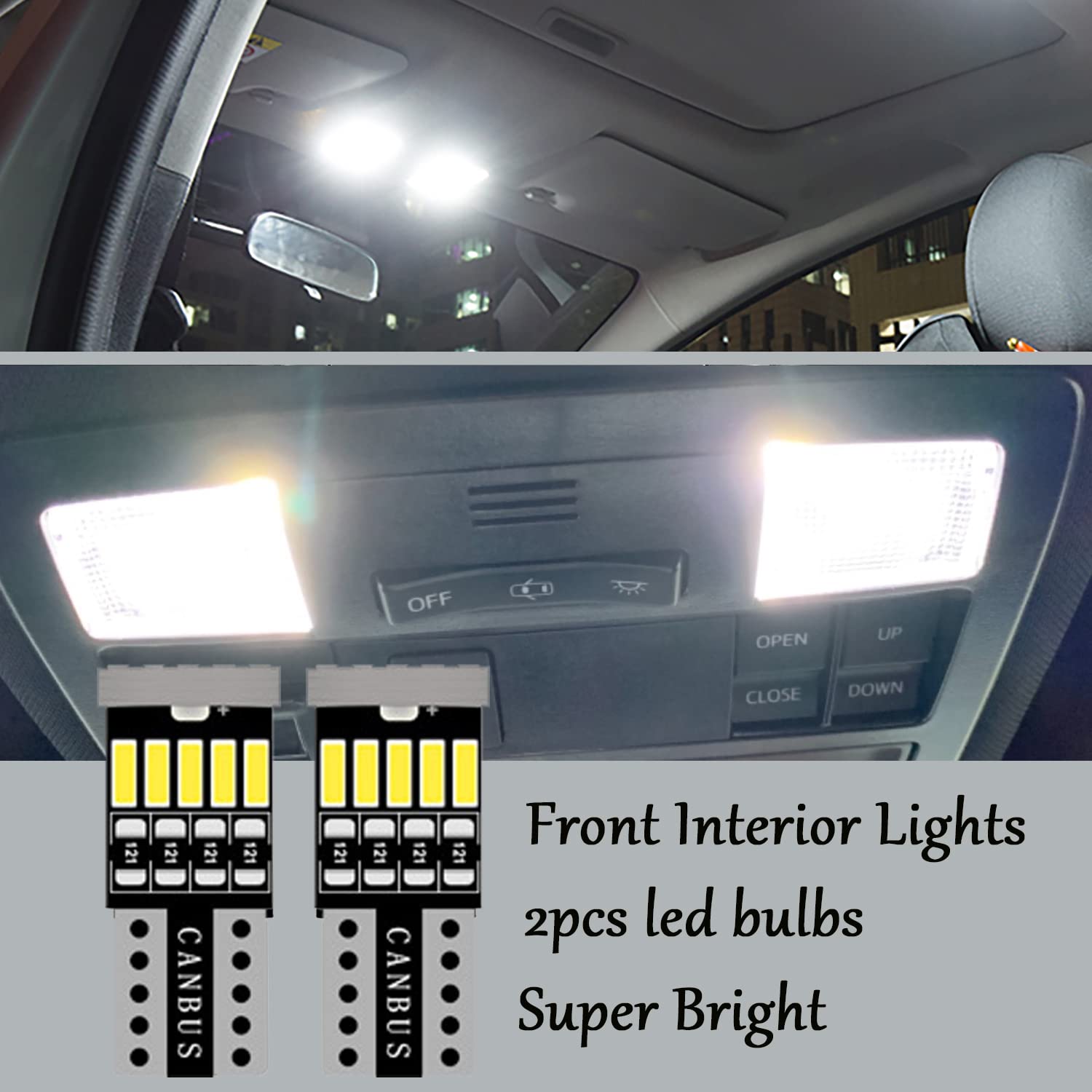 AWALITED 9pcs Tacoma Interior LED Lights Kit for 2023 2022 2021 2020 2019 2018 2017 2016 Toyota Tacoma All Cab Size, Super Bright LED Map Dome Light Replacement Interior Lights Bulbs