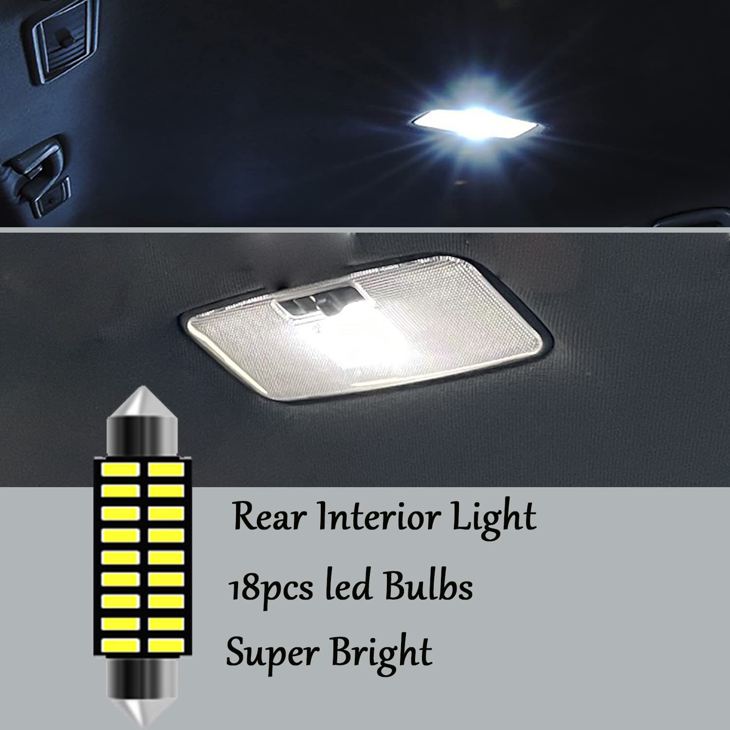 AWALITED 9pcs Tacoma Interior LED Lights Kit for 2023 2022 2021 2020 2019 2018 2017 2016 Toyota Tacoma All Cab Size, Super Bright LED Map Dome Light Replacement Interior Lights Bulbs