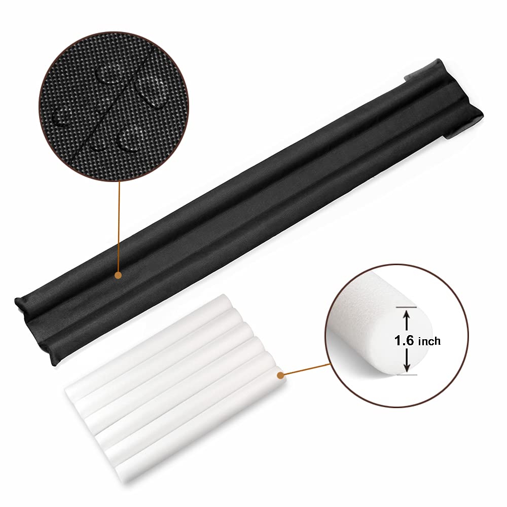 Efoxcity Waterproof Twin Door Draft Stopper Adjustable Size 30" to 36" Weather Stripping Noise Blocker Window Breeze Blocker