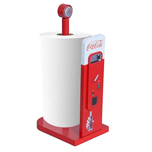 SUNBELTGIFTS 1950’s Coca-Cola Vending Machine Paper Towel Holder - Easy Assembly (4400-63)
