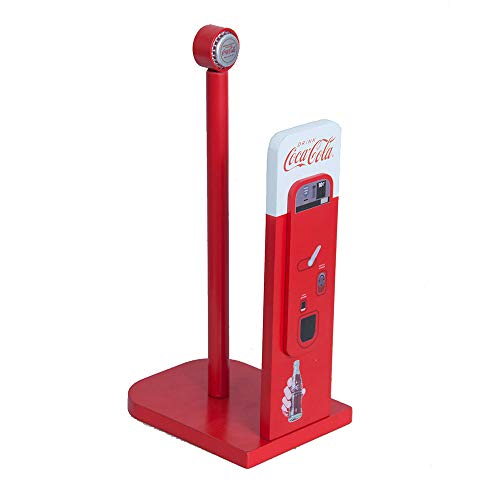 SUNBELTGIFTS 1950’s Coca-Cola Vending Machine Paper Towel Holder - Easy Assembly (4400-63)