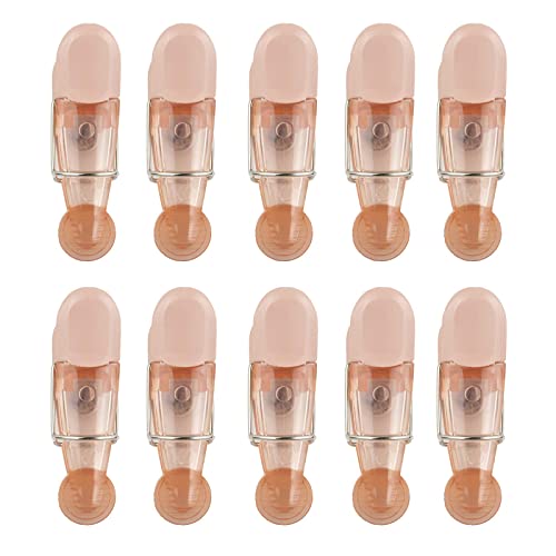 Cook with Color 10 Pc Chip Bag Clips with Magnet, Food Clips, Chip Clips, Bag Clips for Food Storage with Air Tight Seal Grip for Bread Bags, Snack Bags and Food Bags - (Pink)