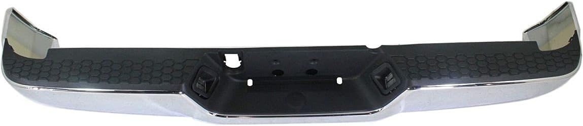 ACANII - For 2009-2018 Dodge Ram 1500 10-12 Ram 2500 3500 Truck Pickup Complete Chrome Steel Rear Step Bumper Assembly