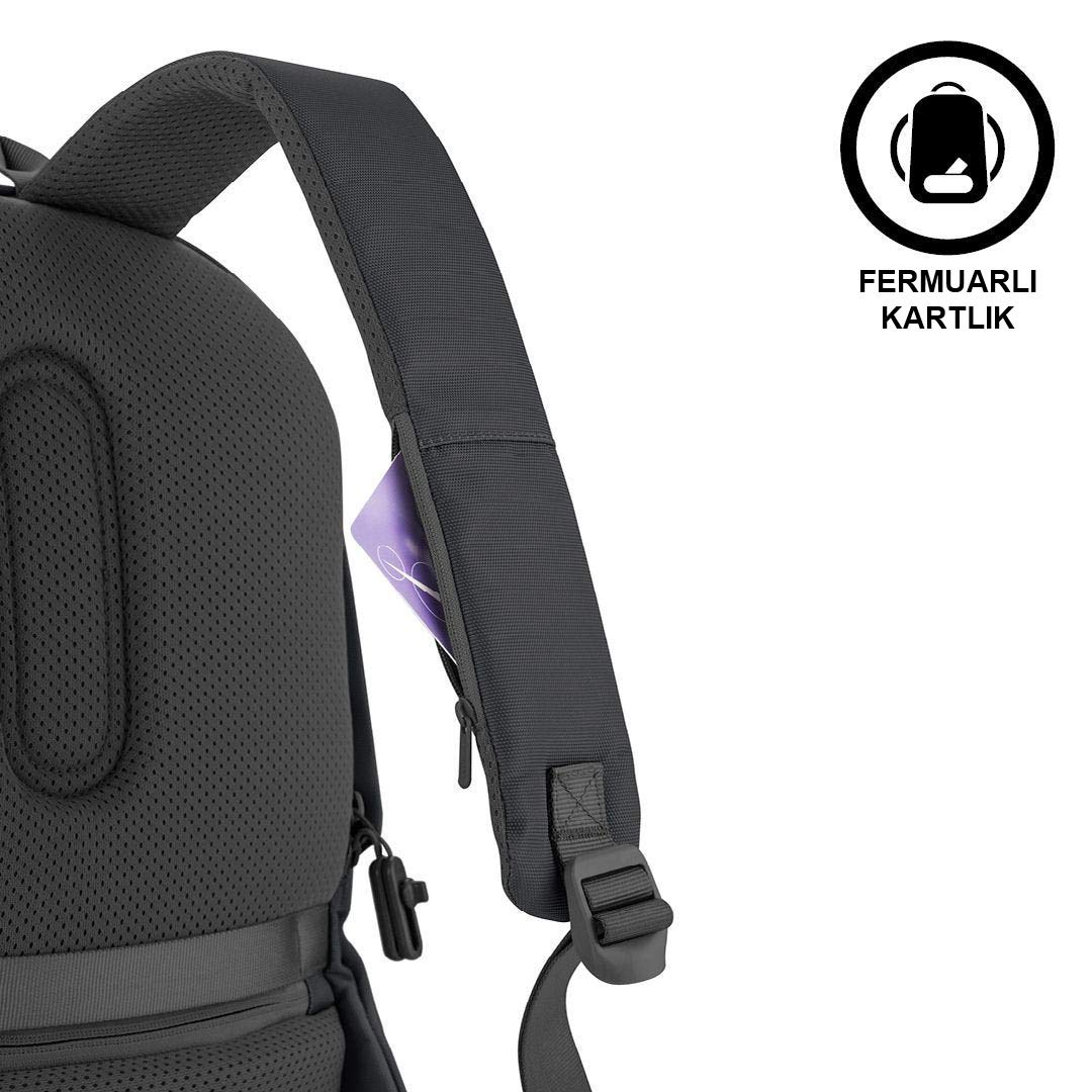 XDDesign Bobby Soft 16 Liter Anti Theft Laptop Backpack with Padded 15.6" Laptop Sleeve,RFID Protected Pocket, Waterproof, USB Charging Port, travel backpack carry on flight approved for men and women