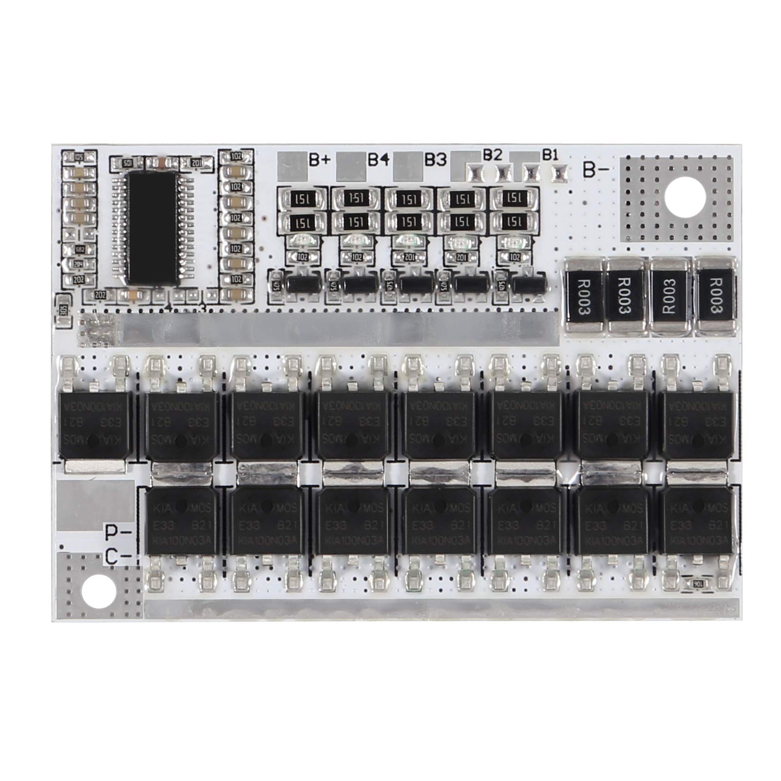 5S 21V 100A BMS Li-ion Lithium Battery Protection Board Circuit Li-Polymer Balance Charging Module for 3.7V LCO Battery Packs (5S 21V)