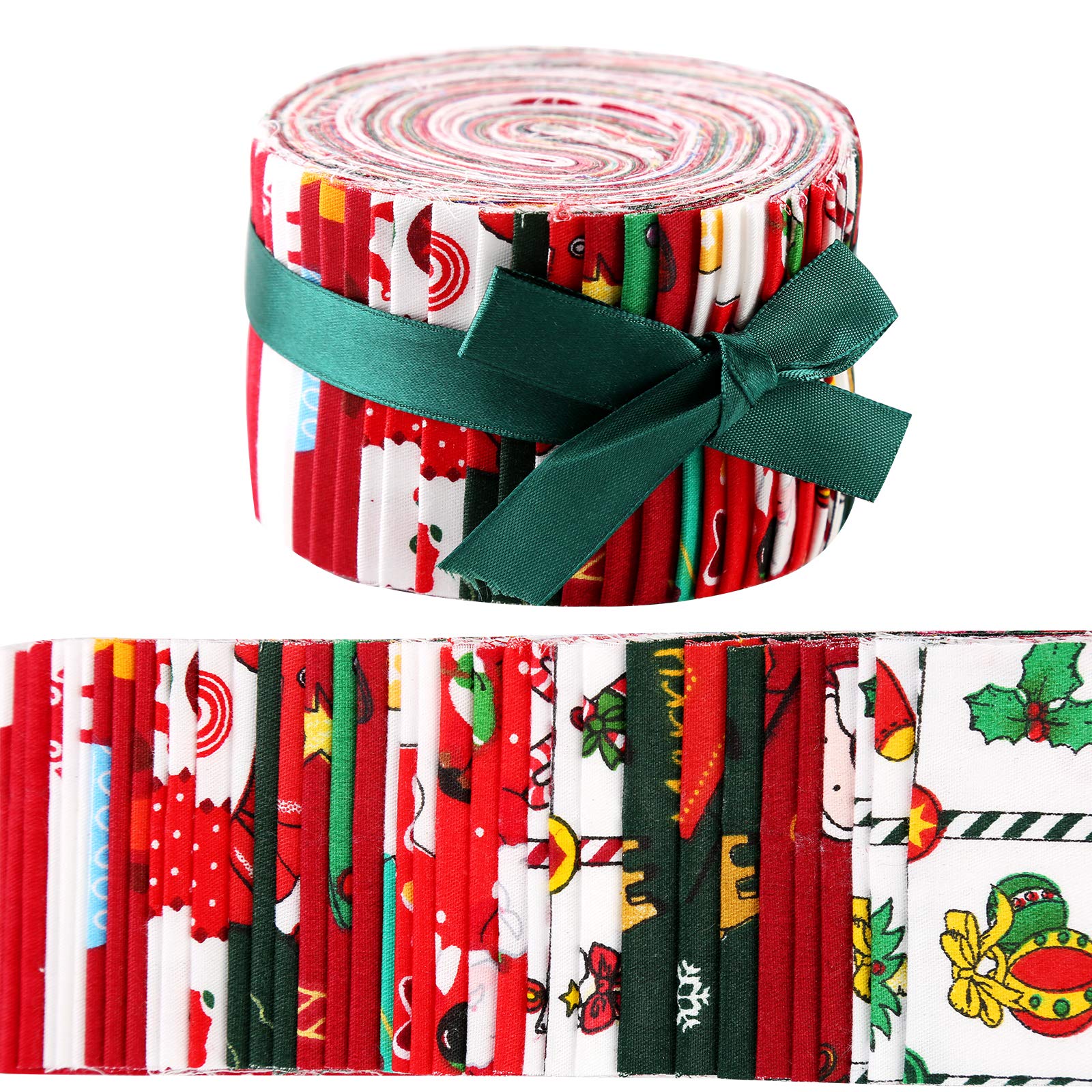 Jelly Roll Fabric, Pre-Cut Jelly Roll Fabric Strips for Quilting, Jelly Rolls for Sewing, Quilting Clearance, Fabrics Jelly Rolls with Different Patterns