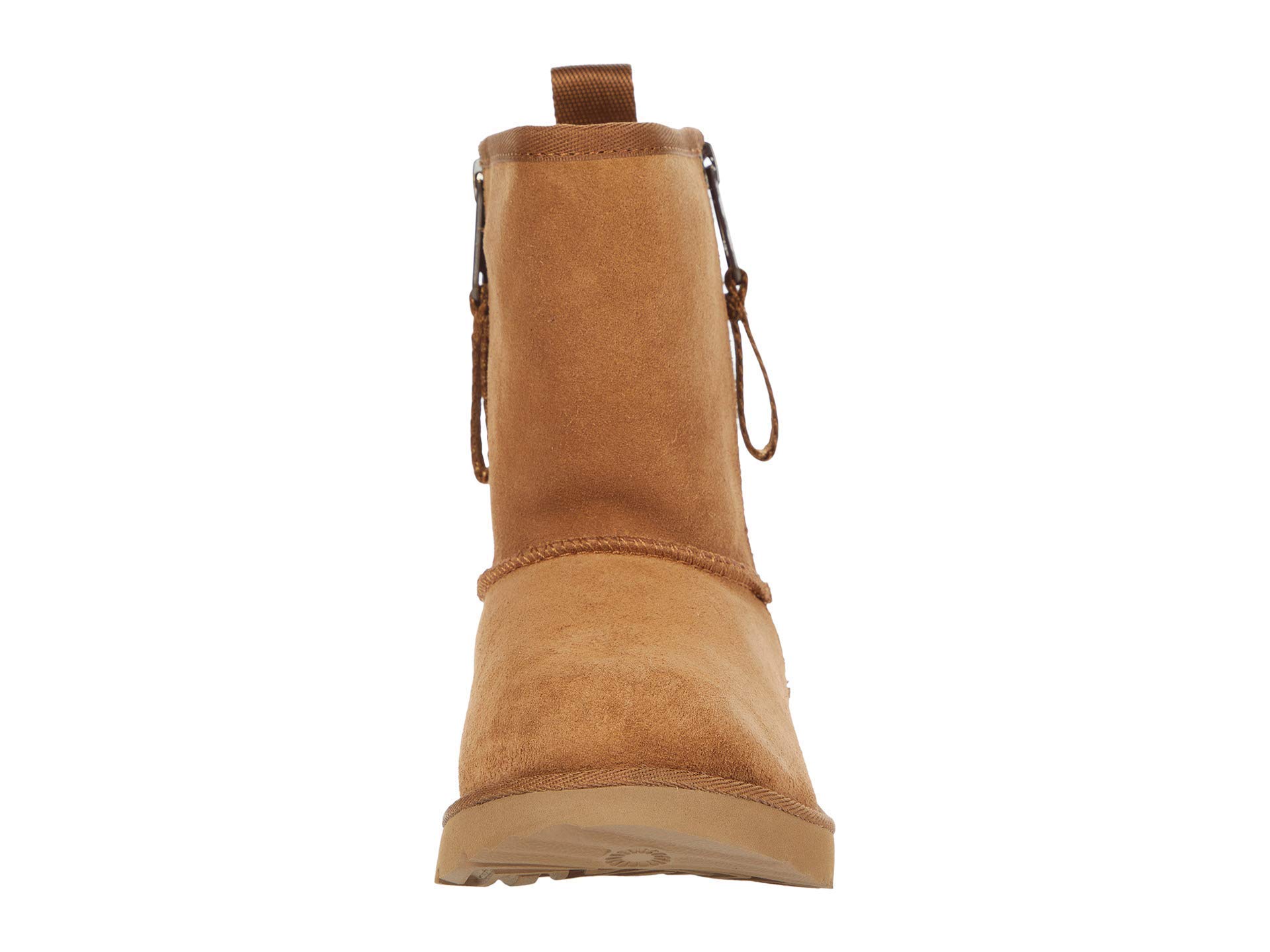 UGG Classic Short Dual Zip II (Toddler/Little Kid/Big Kid) Chestnut 2 Little Kid M
