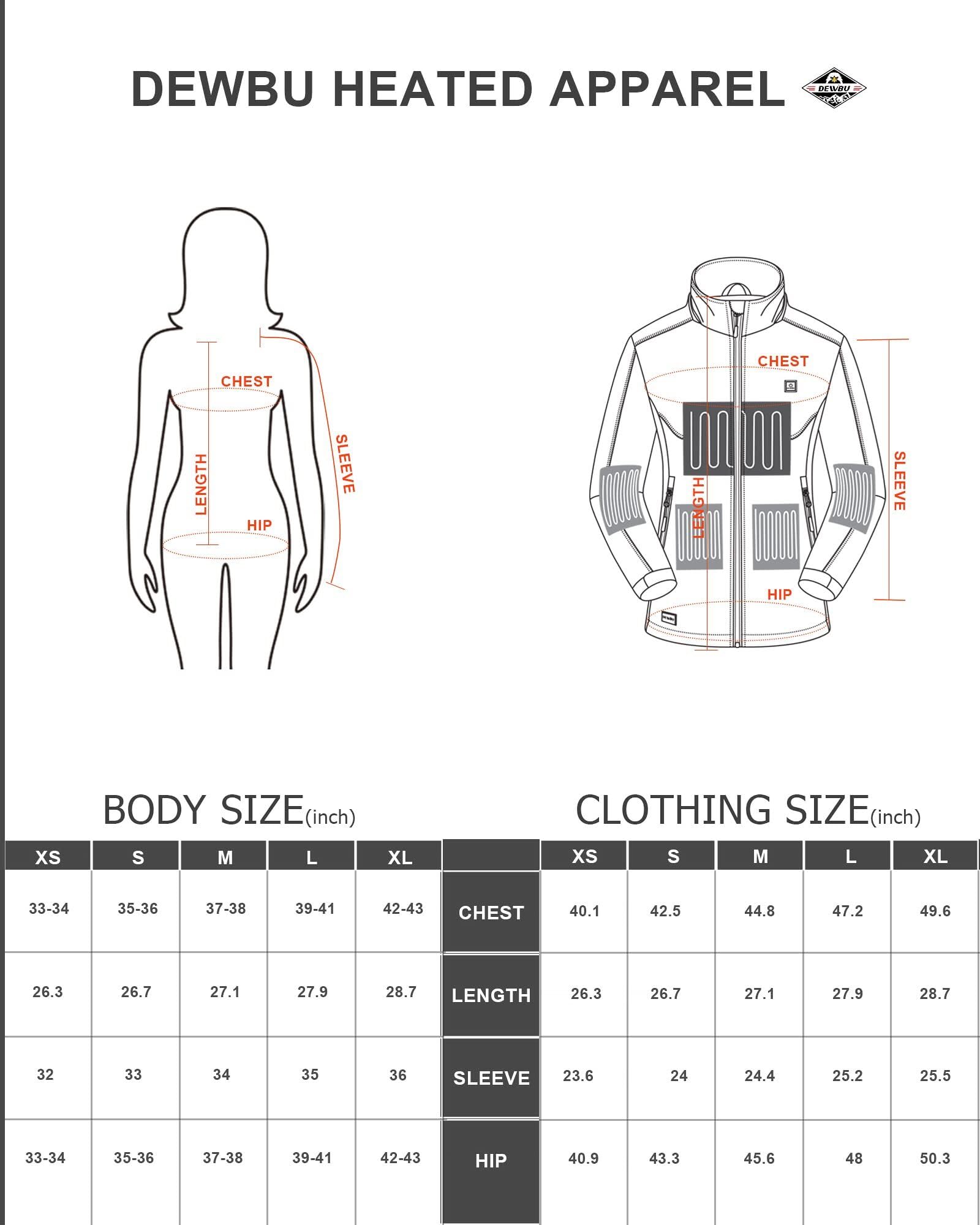 DEWBU Soft Shell Heated Jacket for Women with 12V Battery Pack and Detachable Hood Outdoor Electric Heating Coat, Purple, XL