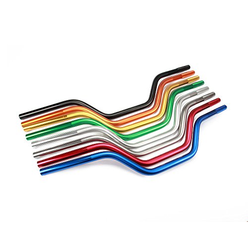 USTPO Motorcycle Handlebar 7/8" 22mm Cafe Racer Handlebars Drag Bars Universal For Cafe Race Bobber Motocross Dirt Pit Bike ATV Ebike Mini Bike Orange