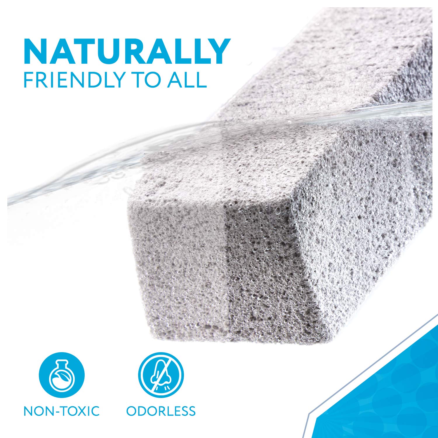 Impresa - 4 Pack Pumice Stone Toilet Bowl Cleaner with Extra Long Handle - Limescale Remover - Brush Wand for Bathroom - Also Cleans BBQ Grills, Tiles, Grout, and Swimming Pools